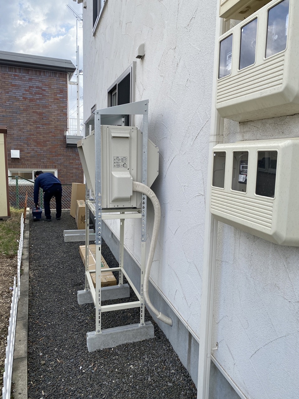 エコキュートとヒートポンプへ。オール電化のまま省エネ機器で光熱費の節約に｜施工事例｜札幌ニップロ株式会社